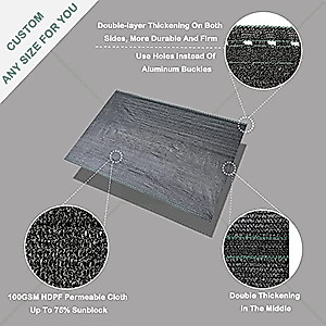 75% UV Protection Shade Cover Sunblock Cloth Mesh Fabric Net with Lock Holes for Garden Flower Plant (5x5 ft)