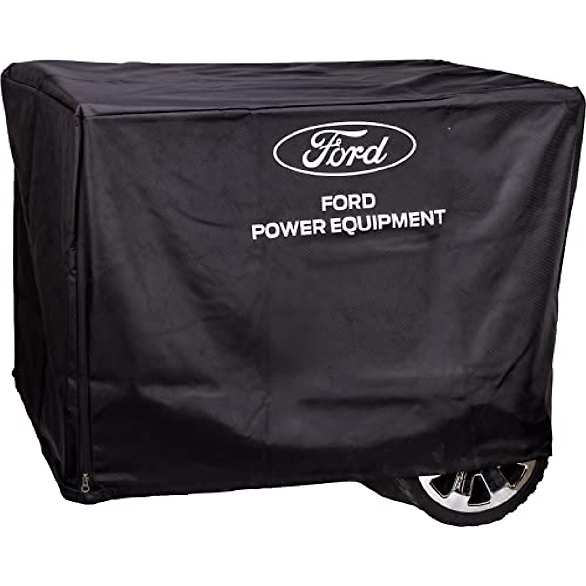Ford Generator Cover Waterproof 31 x 21 x 23 Inch Heavy Duty Polyester Universal Generator Cover for Portable Generator 5000-12000 Watt, Black