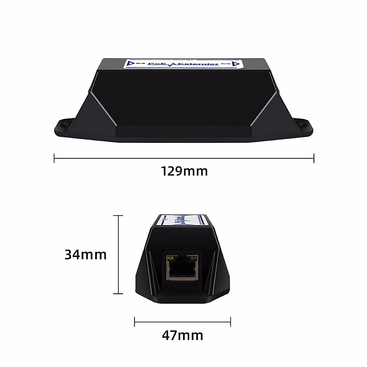 HYN@NET PX201 30W Gigabit PoE Extender One Channel 10/100/1000Mbps PoE Repeater for Security Camera,IEEE802.3at/af Compliant,Plug and Play