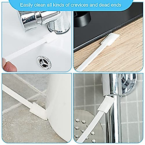 Disposable Crevice Cleaning Brushes, Disposable Toilet Bowl Brushes Crevice Hole Brushes Detail Cleaning Brushes for Toilet Corner, Window Groove, Door Track, Keyboard, etc(70 PCS)