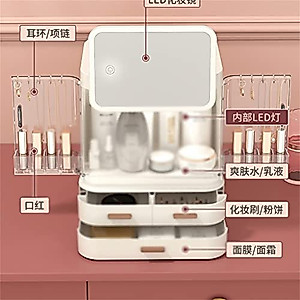 YYDEDIAN Shelf Desktop Handheld Cosmetic Organizer Drawer Dustproof Shelf Desktop Skin Care Organizer Lipstick Storage