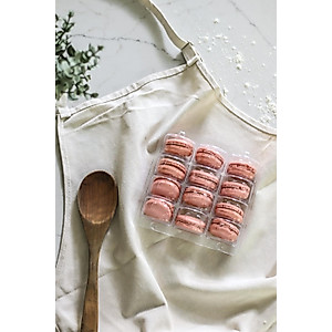 Vend Exchange Clear Plastic Macaron Containers - Fits 12 Macarons (Pack of 14)