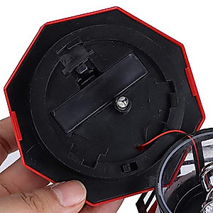 Voluxe Solar Lighthouse with Rotating Beacon, Yard Lights Fast Charging:2 Solar Panels at The Top for Fast Charging. for Tables(Red and White,10.6x3.9x3.9in)