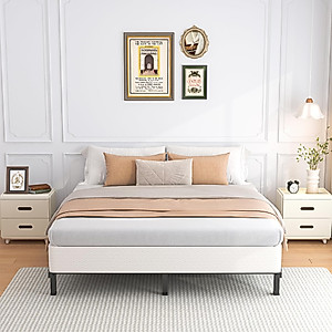 ROIL 10 Inch King Box Spring, Heavy Duty Metal Box Spring Mattress Foundation with Fabric Cover, 3500lbs Max Weight Capacity, Easy Assembly, Noise Free, Non-Slip