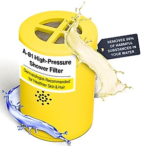 Afina A-01 Replacement Filter for Afina Filtered Showerhead - High Pressure Shower - Reduces Dry Itchy Skin, Dandruff, Eczema, and Dramatically Improves The Condition of Your Skin and Hair