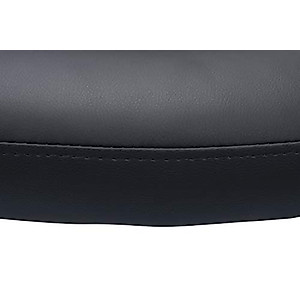 OFM ESS-9015 Bonded Leather Executive Side Chair with Sled Base, Black, Black