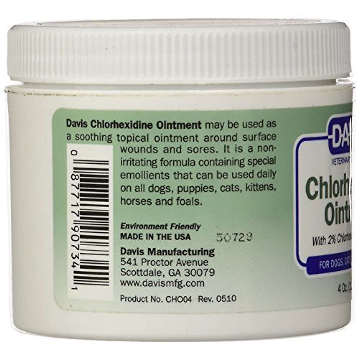 Davis 2% Chlorhexidine Ointment, 4 oz