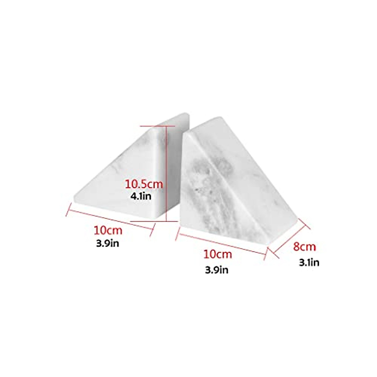 Bookends Marble Book Clips Student Book Support Book Stand Home Living Room Study Ornaments Desk Stand Bookshelf Room Office Decoration Office Book Stopper bookends