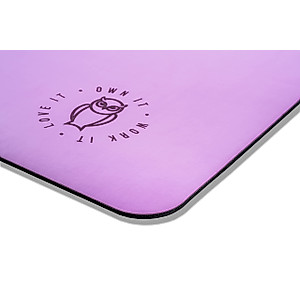 Yoga Mat by Modern Body Extra Thick 6mm for Exercise and Pilates - Purple Elephant- Natural Eco Friendly Rubber, Extra Cushion for Stability and Comfort, Absorbent non-slip grip with 2 carry straps