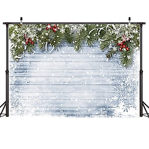 LTLYH 7x5ft Christmas Photography Backdrops Christmas Eve Wood Wall Photo Backdrop Christmas White Snow Photo Props Background A023