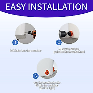 6Pack Chicken Nipple Waterer Horizontal Automatic Poultry Nipples Horizontal Side Mount Chicken Drinkers Easy Installation Chicken Watering System for Chicken Quail Duck