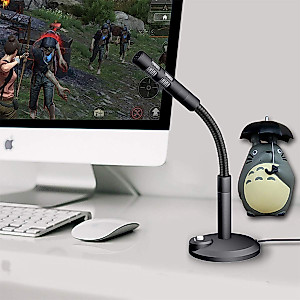 USB Microphone for Computer, Gojiny USB Condenser Microphone 360 Deagree Flexible Goosenecks Microphone for PC Desktop Laptop Meeting Office Recording Podcasting