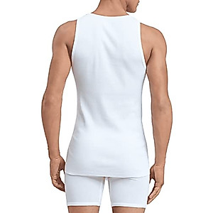 Calvin Klein Men's Cotton Classics 5-pack Tanks, 3 White/2 Grey Heather, Medium