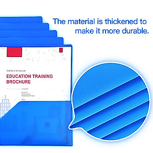 KTRIO File Folders Pocket Folders with Prongs - (5 Pack, Assorted Colors) 2 Pocket 3 Prong Folders with Pockets and Fasteners Letter Size Colored Plastic Folders for School Office Home, Heavy Duty