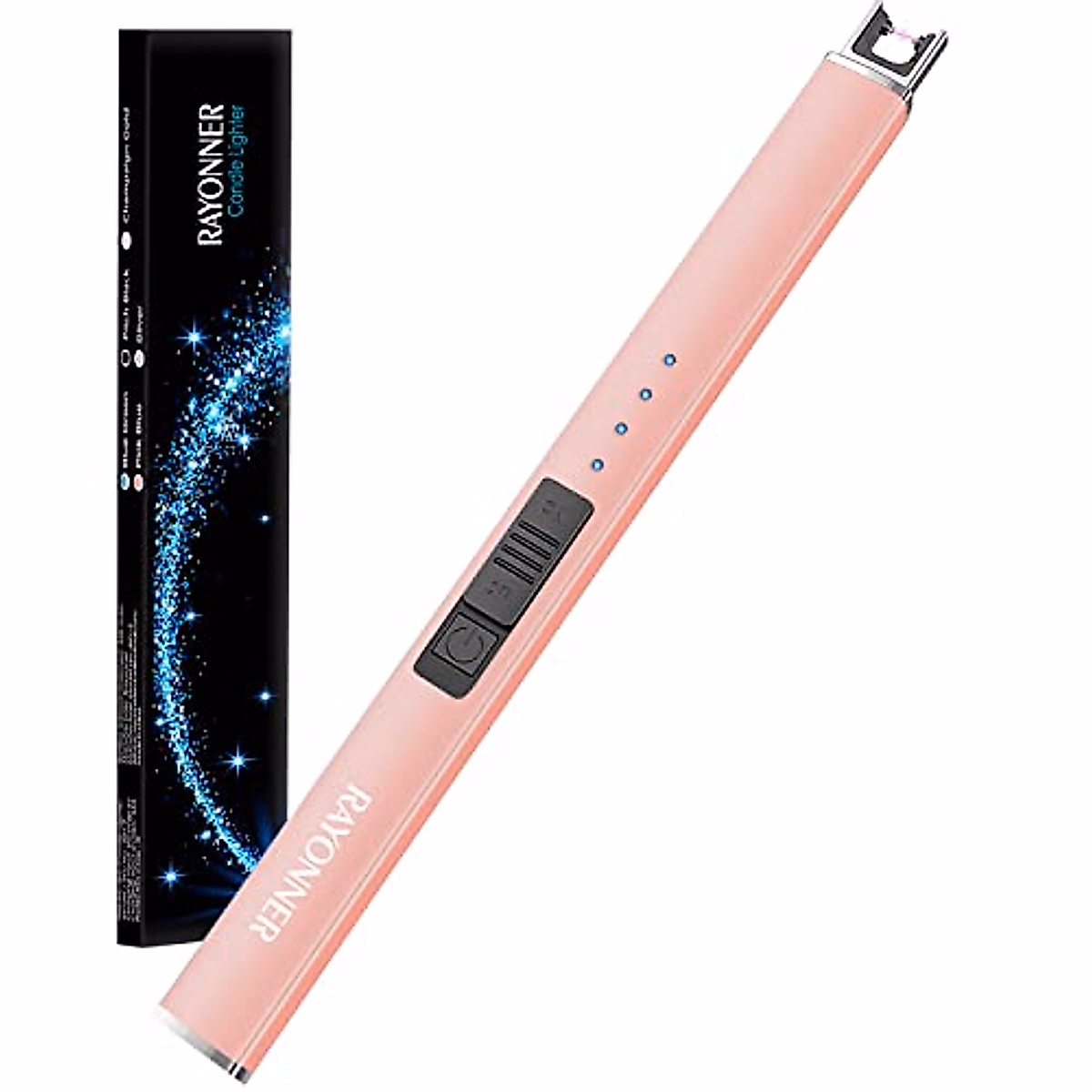 RAYONNER Lighter Electric Lighter Candle Lighter Rechargeable USB Lighter Arc Lighter
