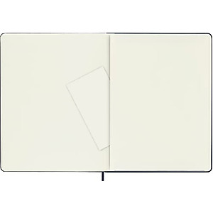 Moleskine Classic Notebook, Hard Cover, XL (7.5" x 9.5") Plain/Blank, Sapphire Blue, 192 Pages