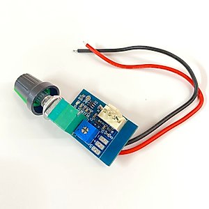 Taidacent 2510-4P 3P Manual 4 Wires 0-5V 12V Fan Speed Controller PWM Speed Control On Off Switch for PC CPU Case Fan with Knob (Solder Connector with Plastic Black Knob)