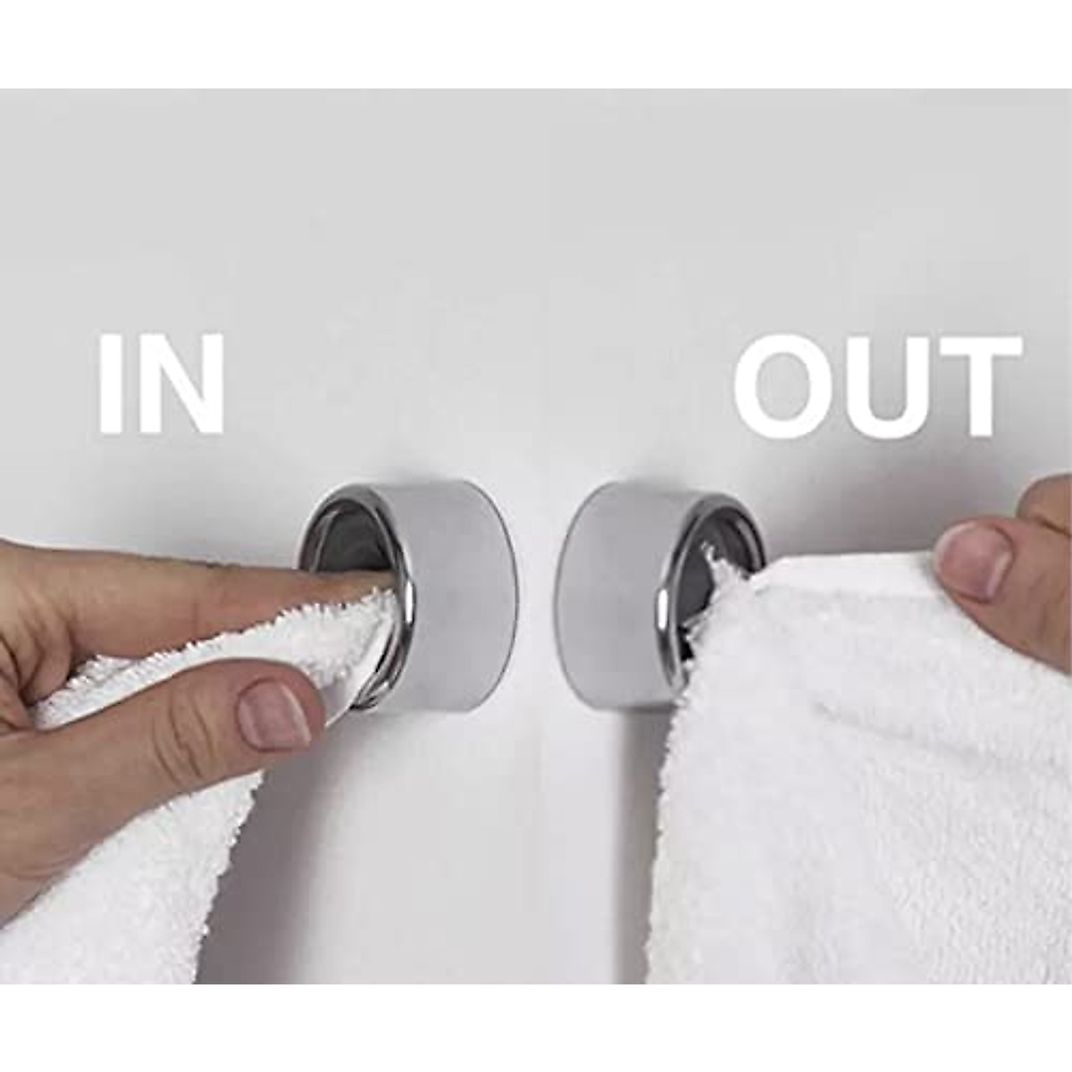 3 Pieces Kitchen Towel Hooks, Towel Hooks, Premium Round Adhesive Towel Holder Wall Mount Hook Tea for Bathroom, Kitchen and Home