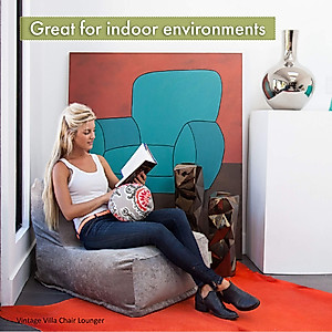 Majestic Home Goods Villa Navy Bean Bag Chair Lounger