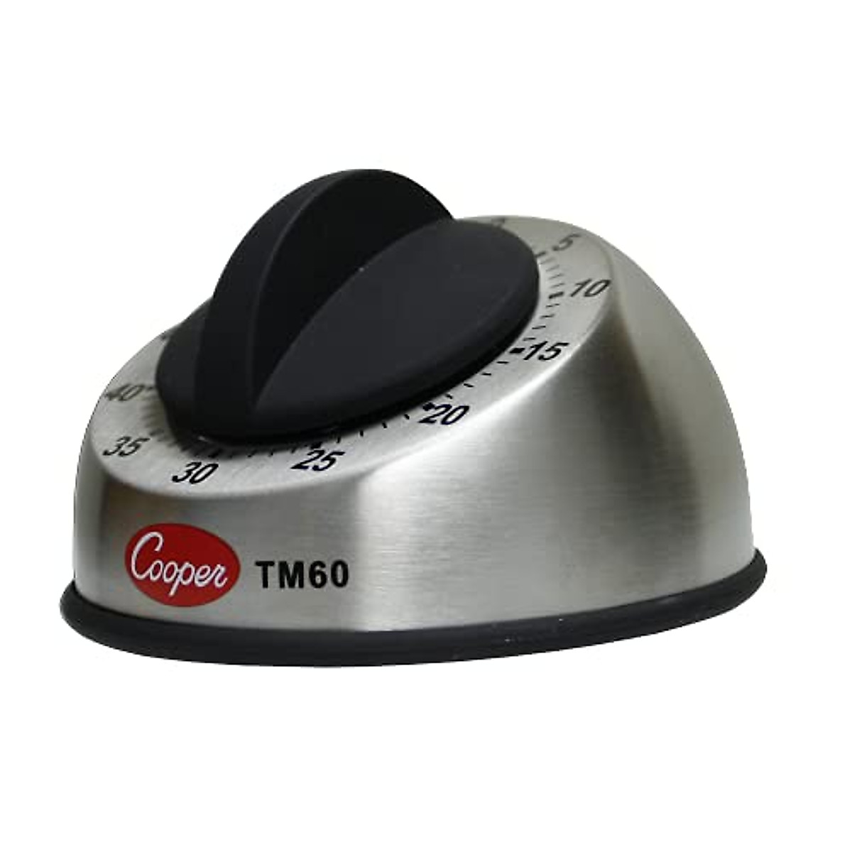 Cooper-Atkins TM60-0-8 Stainless Steel Long Ring 60 Minute Mechanical Timer, 0 to 60 Minutes Unit Range