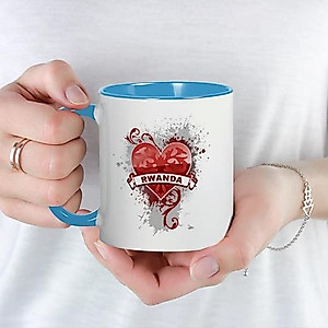 CafePress Heart Rwanda Mug Ceramic Coffee Mug, Tea Cup 11 oz