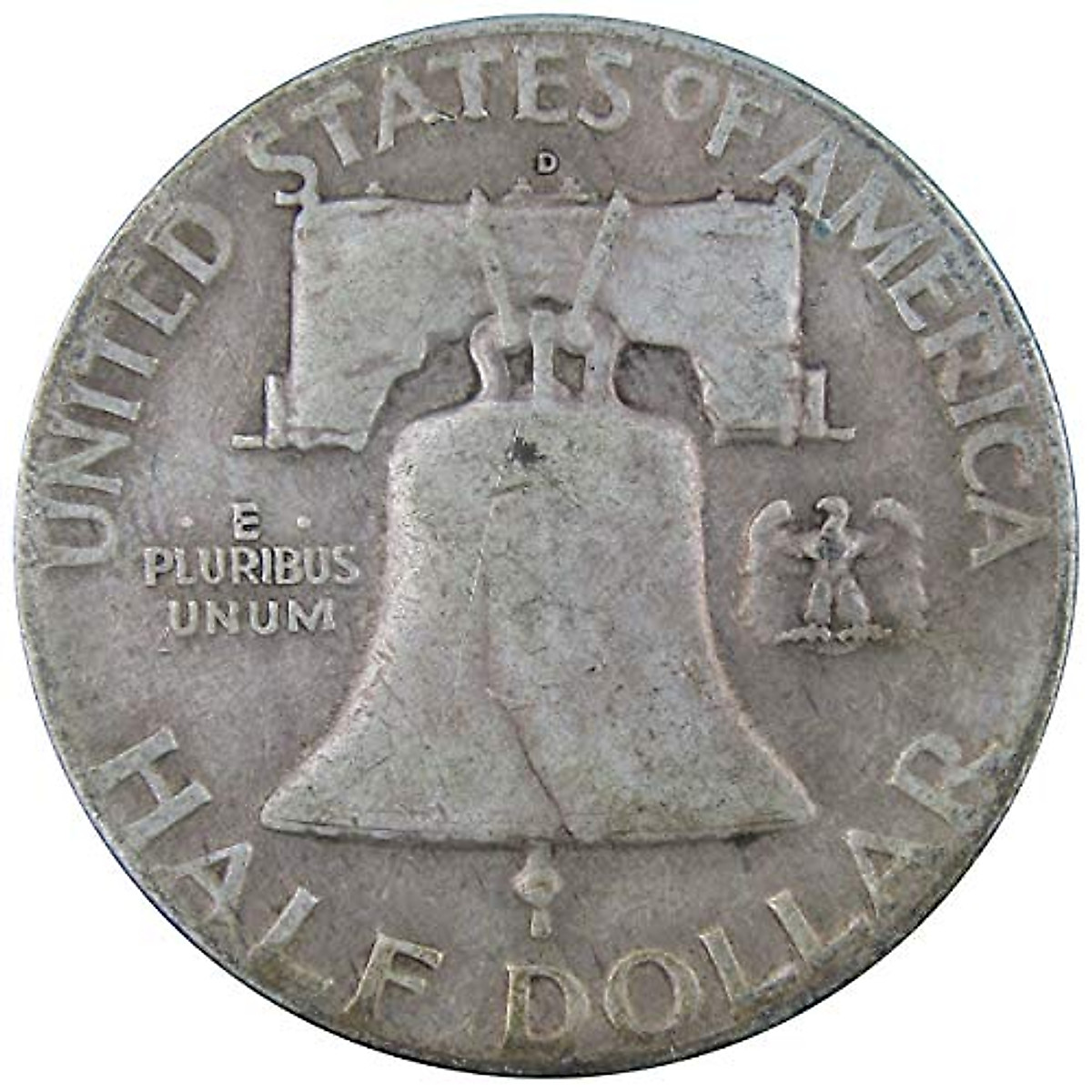 1948 D Franklin Half Dollar AG About Good 90% Silver 50c US Coin Collectible