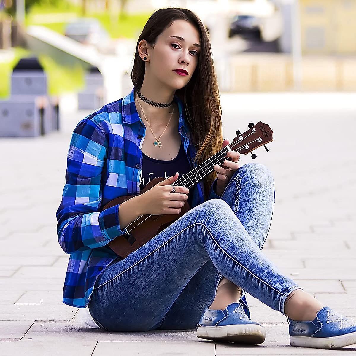 TGOLM 14k Gold Plated Taurus Sign May Birthstone Created-emerald Crystal Necklace for Women Birthday Gift