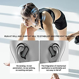 Running Bluetooth 5.0 Headphones, Sport Over Ear Wireless Earbuds with Earhooks, Long Battery Life Wireless Headset, ​IPX5 Waterproof Sweatproof Earphones for Workout Jogging Gym