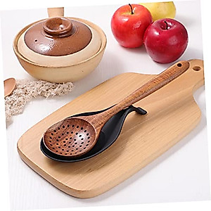 DOITOOL 3pcs Silicone spoon rest cooking accessories utensil rest plate teapot spoon rest cooking spoon holder kitchen spoon rest silicone spoon holder utensils Simple tea spoon