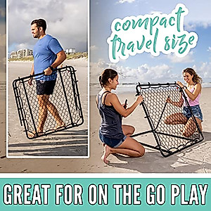 Franklin Sports Backlash Outdoor + Backyard Game - 4 to 6 Player Target Net Game - Perfect for Beach, Backyard + Tailgate - Includes (1) Target Net, (1) Mini Ball, Boundary Cones and Carry Bag