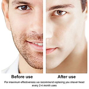 LinMei Razor Replacement Head Compatible for Gen 1 Micro Touches Solo Trimmer Replacement Cutter Head Solo Hybrid Shaver Replacement Blades Include 2 Cleaning Brush