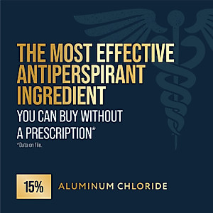 Certain Dri Prescription Strength Clinical Antiperspirant Roll-On Deodorant, Hyperhidrosis Treatment for Men & Women, Long-Lasting 72hr Protection, Effective Sweat Control, Fragrance Free, 1.2 Fl oz