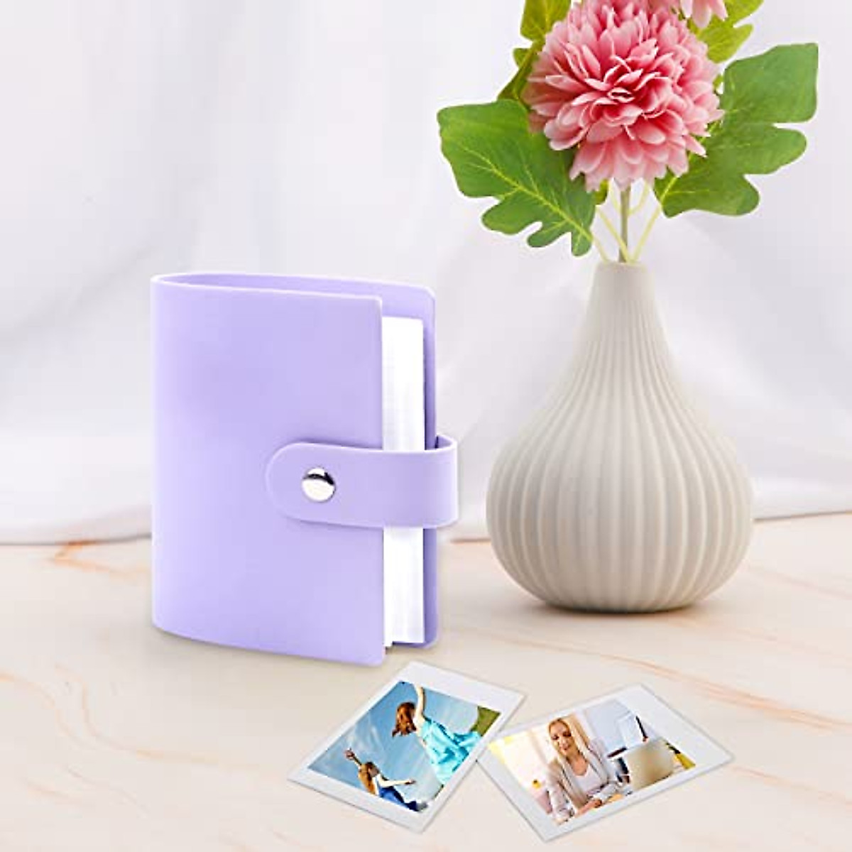 52 Pockets Mini Photo Album for Fujifilm Instax Mini Instant Film, Polaroid Snap, Z2300, SocialMatic Instant Cameras & Zip Instant Printer (Purple, 1Pack)