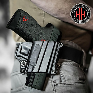 Handleitgrips Gun Grip Tape Compatible with Taurus G3C | Black Textured Rubber Pistol Grip Tape with Red Insert | Gun Accessories | Veteran Owned