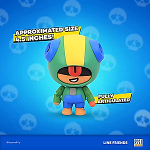 P.M.I. Brawl Stars 4.5" Leon with Lollipop Action Figure - Officially Licensed, Articulated, Gift for Gamers