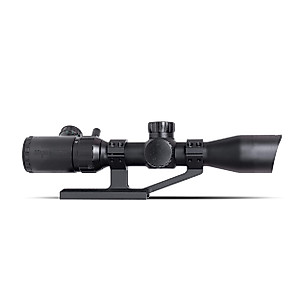 Monstrum 3-9x32 Rifle Scope with Rangefinder Reticle | ZR255 H-Series Offset Scope Mount | Bundle
