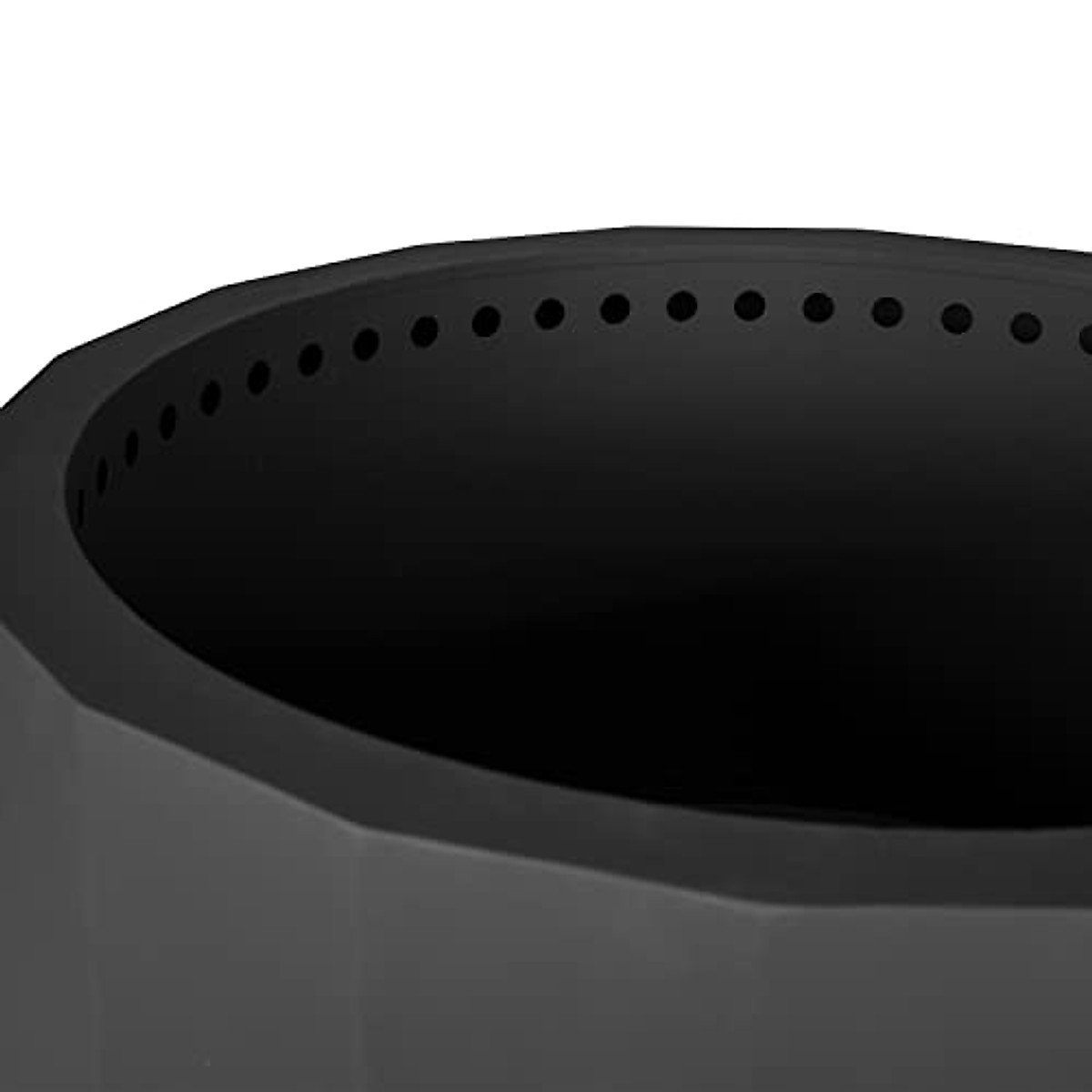 Flash Furniture Titus Commercial Grade Wood Burning Smokeless Outdoor Firepit - Black Finish - 27 inches - Portable - Waterproof Cover