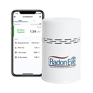 Ecosense RD200 RadonEye, Home Radon Detector, Fast Capture of Fluctuating Levels, Short & Long-Term Continuous Monitoring with Trend Charts