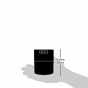 Tightvac - 1/2 oz to 3 Ounce Airtight Multi-Use Vacuum Seal Portable Storage Container for Dry Goods, Food, and Herbs - Blue Cap & Clear Body