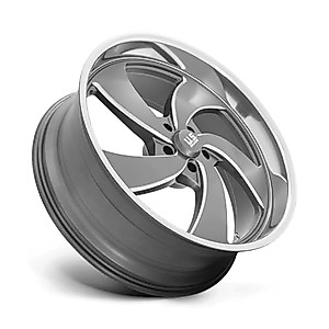 US Mags U133 DESPERADO Anthracite Milled Diamond Cut Milled Finish Wheel with Aluminum (24 x 9. inches /5 x 127 mm, 1 mm Offset)