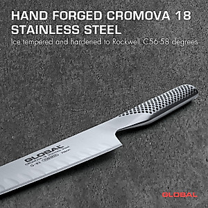 Global Stainless Steel Hollow Ground 8-Inch Carving Knife