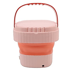 Mini Folding Washing Machine, Simulation Hand Wash 100240V Portable Mini Washing Machine 6L Space Saving Self for Underwear (US Plug)