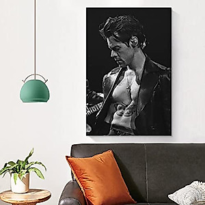 Harry music House Styles in Concert 2021Black And White Photo Poster Canvas Wall Art Prints for Wall Decor Room Decor Bedroom Decor Gifts 08x12inch(20x30cm) Unframe-style