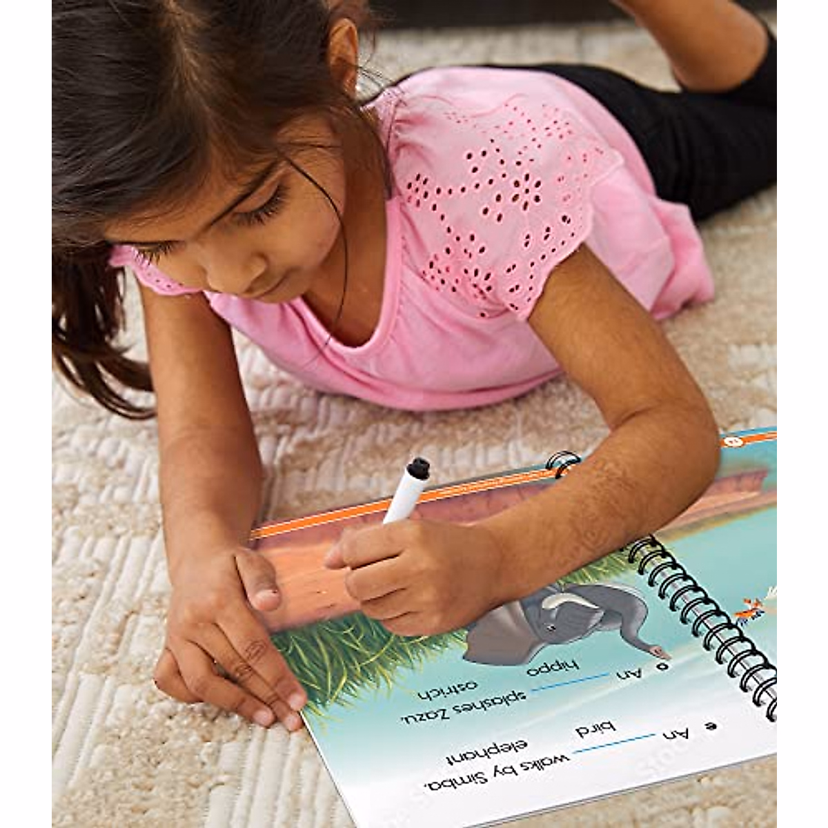 Disney Learning Let's Get Learning! Preschool Activity Book for Kids Ages 3-5, Pre K Wipe Clean Workbook With Letters, Numbers, Shapes, & Sight Words Activities, Reusable Sticker Book for Toddlers