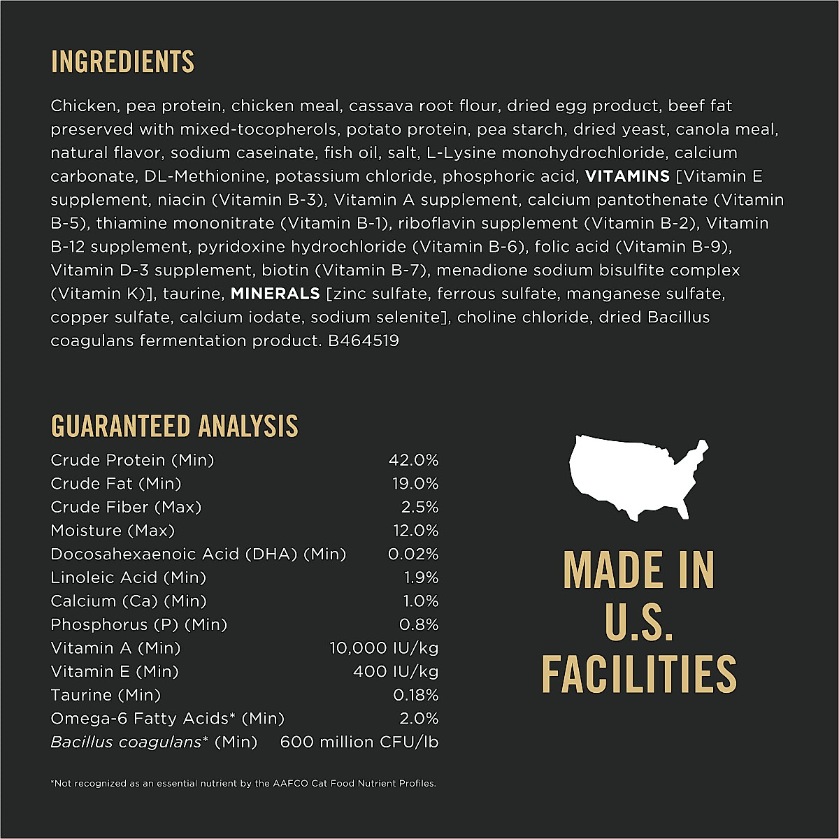 Purina Pro Plan Grain Free, High Protein, Natural Dry Kitten Food, Chicken & Egg Formula - 13 lb. Bag