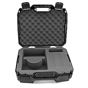 CASEMATIX Hard Shell Travel Case Compatible with Meta Quest 3S, Meta Quest 3 and 2 VR Headset - Fits 256GB, 128GB and 64GB Models with Custom Compartments for Accessories Like Controllers and Cables