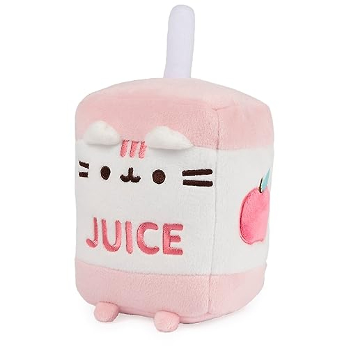 GUND Pusheen Juice Box Plush Cat Stuffed Animal for Ages 8 and Up, Pink/White, 6”