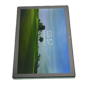 Luqeeg 10.1 Inch Tablet, Tablet PC MTK6735 Quad Core 6GB RAM 64GB ROM 5G WiFi Dual SIM Dual Standby 2MP Front Camera 2560x1600 for Working for Learning (Green)