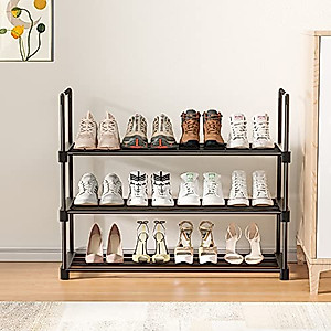OYREL Shoe Rack, Sturdy Metal Shoe Rack Organizer,Narrow Shoe Rack,Shoe Racks for Closets,Shoes Rack,Shoe Stand,Shoe Shelf