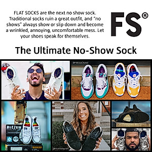 FLAT SOCKS No Show Socks, Sockless Shoe Liner, No Slipping, No Stinking, Washable Barefoot Shoe Insert for Men and Women, Sand, Large